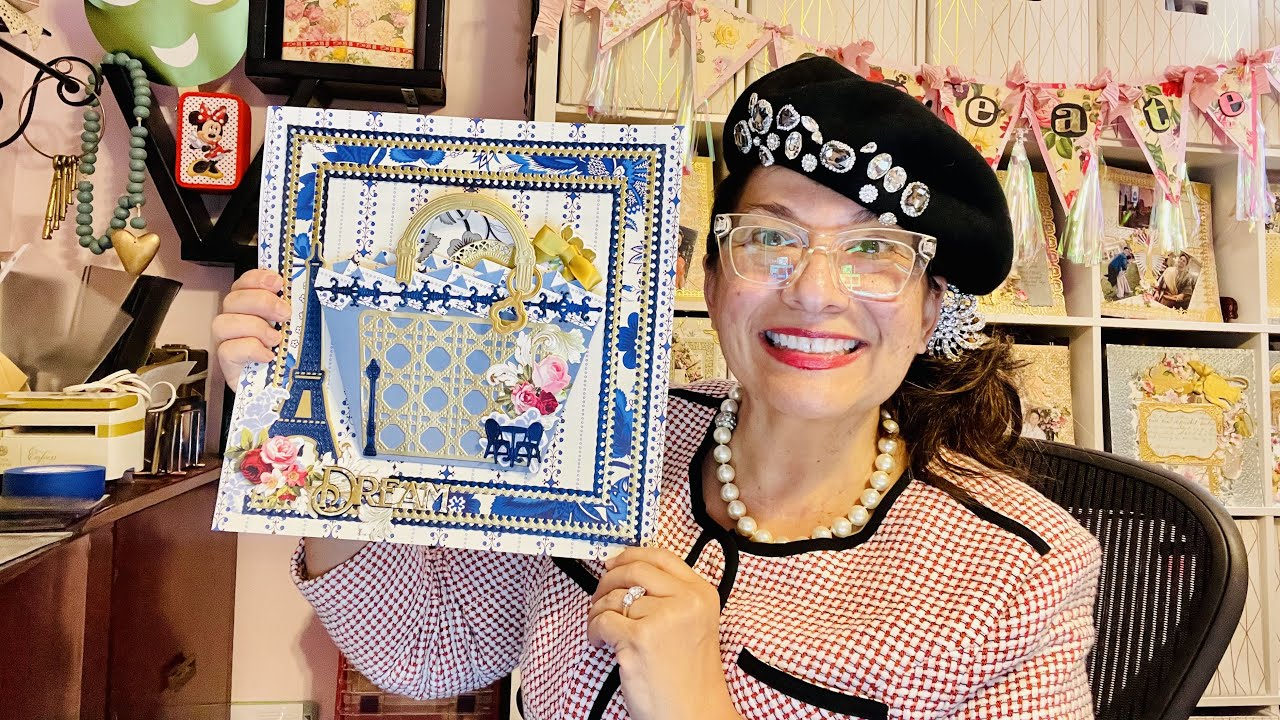 Anna Griffin Willow Collection goes France Scrapbook Pocket Interactive ...