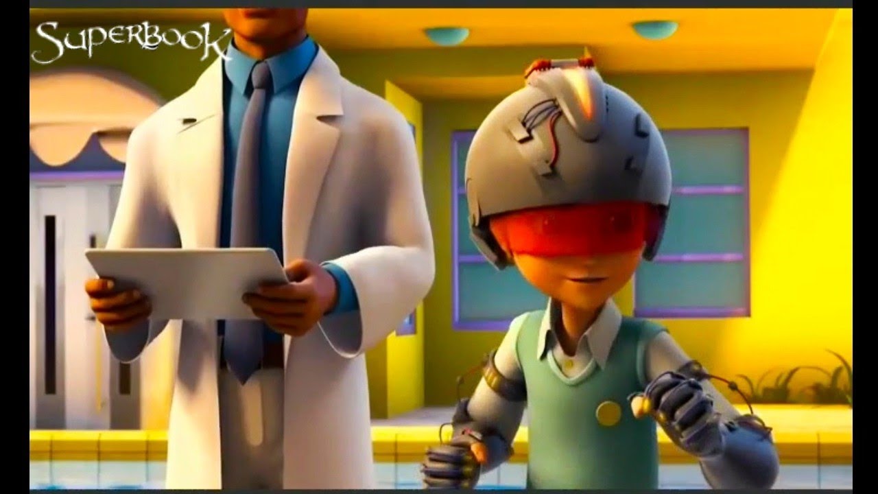 Superbook: Philp Chris builds the house scene. - YouTube