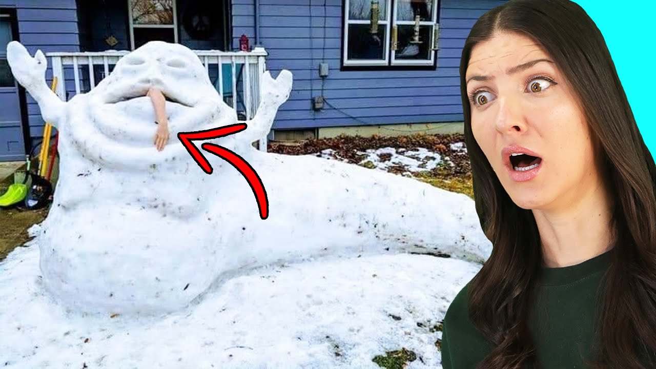 Worst Snowmen Fails - YouTube