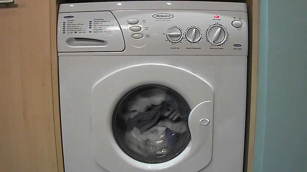Hotpoint WM83 Aquarius 1200 Auto Washer (cotton rinse) - YouTube