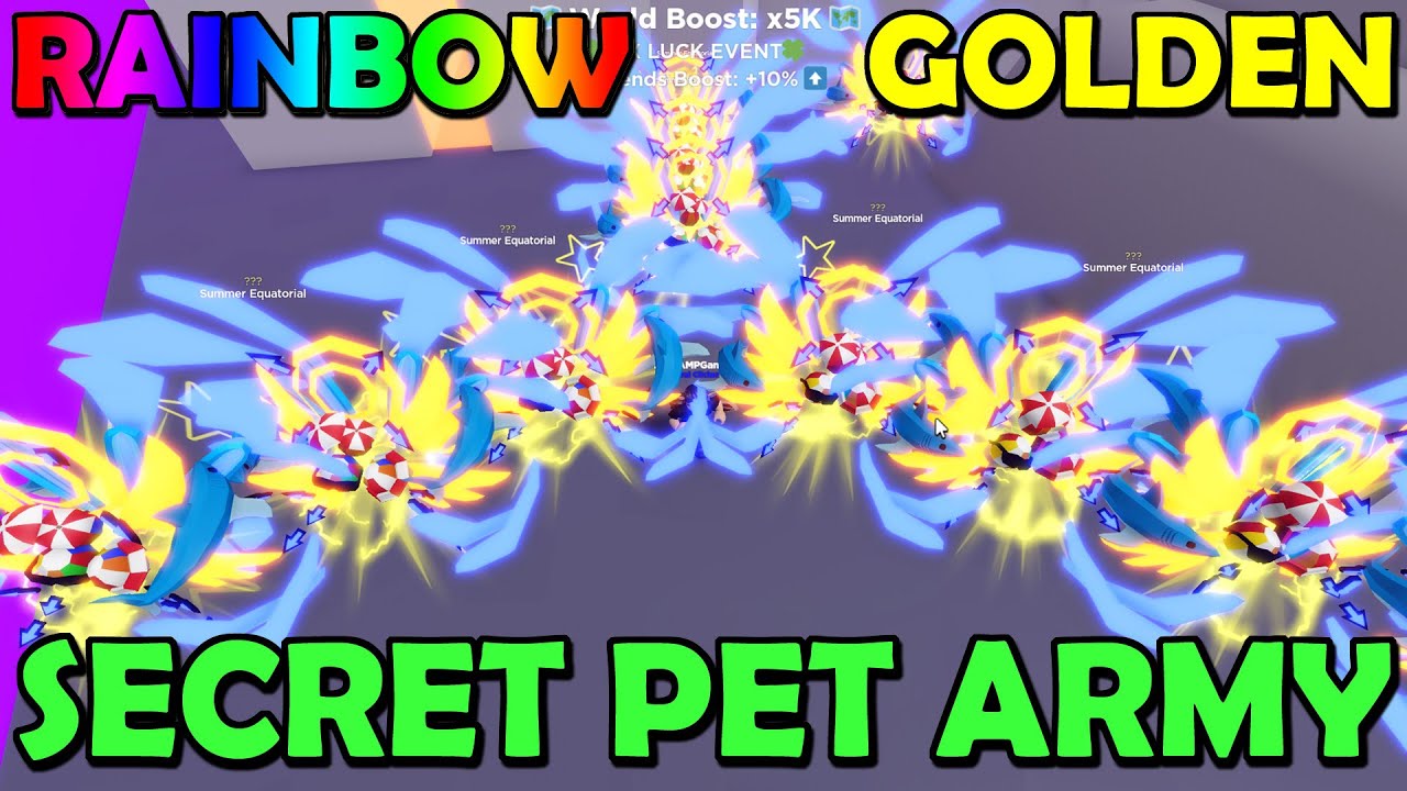 SECRET PET ARMY! I Hatched Tons of Summer Equatorial Secret Pets in ...