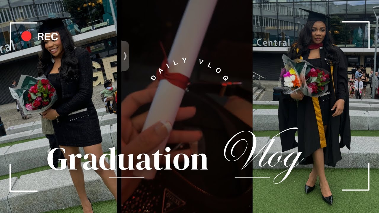 I DID IT! MY MASTER'S GRADUATION VLOG,, Prep + Ceremony - YouTube