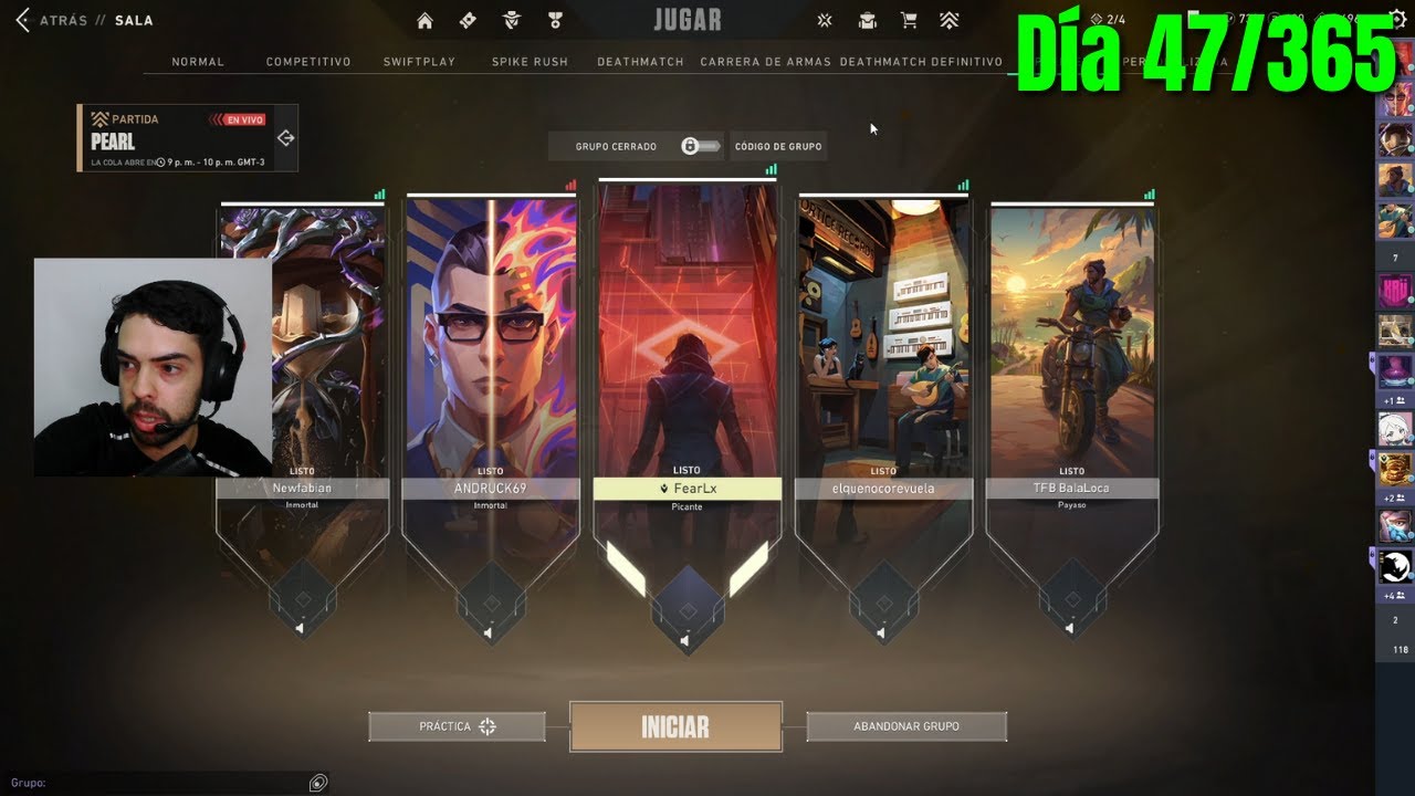 Primer partida de PREMIER 2025 | Viper en Pearl | Dia 46/365 - YouTube