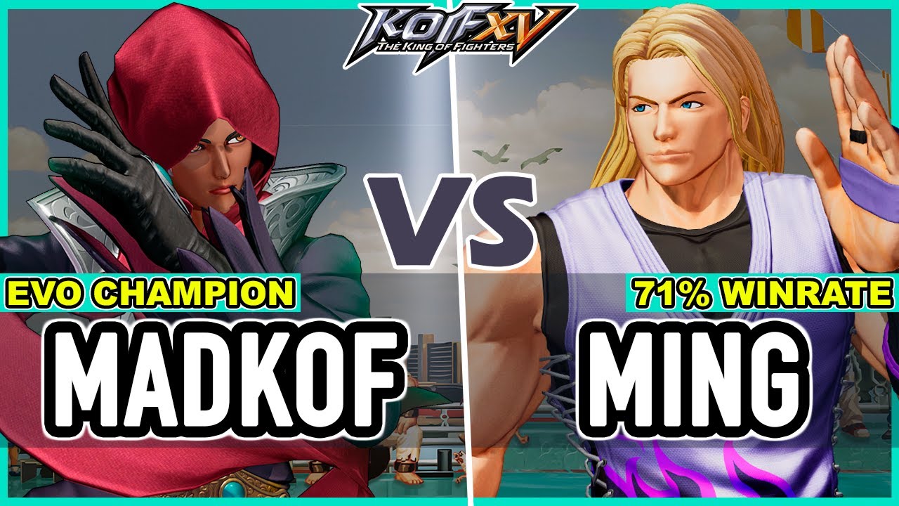 KOF XV Madkof (Ángel/Najd/Heidern) vs Ming (Andy/Yuri/Isla) - YouTube