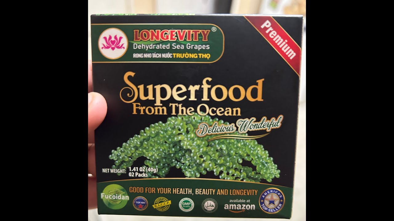 Duke and Aubree try Sea Grapes (Super Food) - YouTube