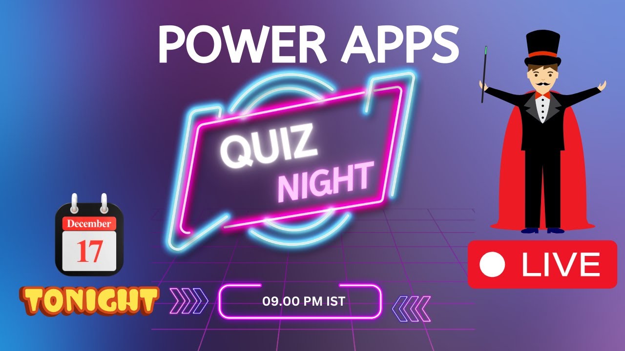 Power Apps Quiz Night - Live - End of Year Party - YouTube