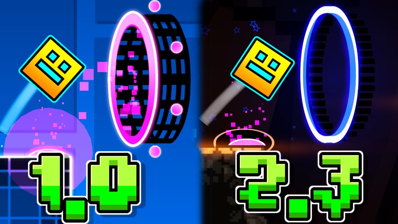 Made IMPOSSIBLE LEVEL in ALL GD UPDATES (1.0 — 2.3) - YouTube