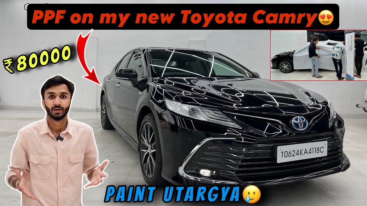 Toyota Camry pe 80000 ki PPF Karwadi😍| Black Car ki Maintenance😵‍💫 # ...