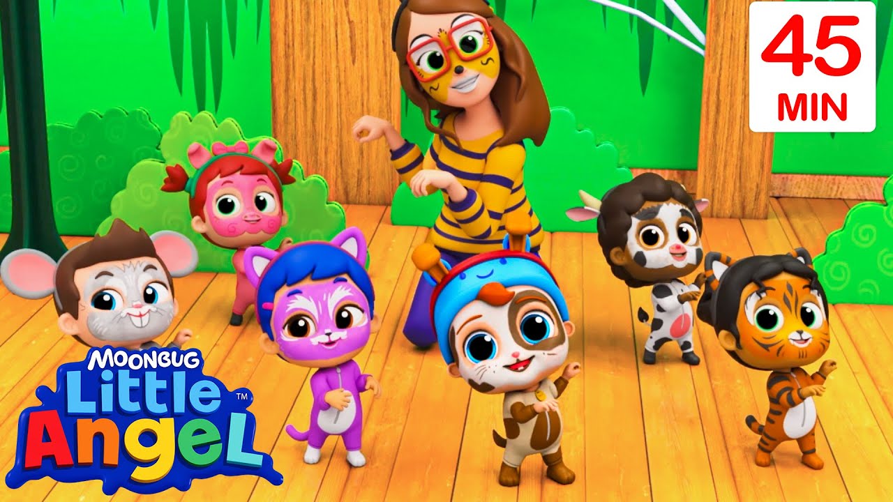 Let's Do the Animal Dance | Little Angel and Cocomelon Nursery Rhymes ...