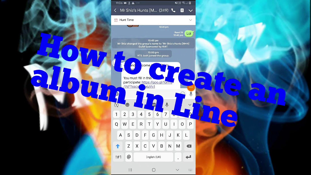 How to create an album in Line - YouTube