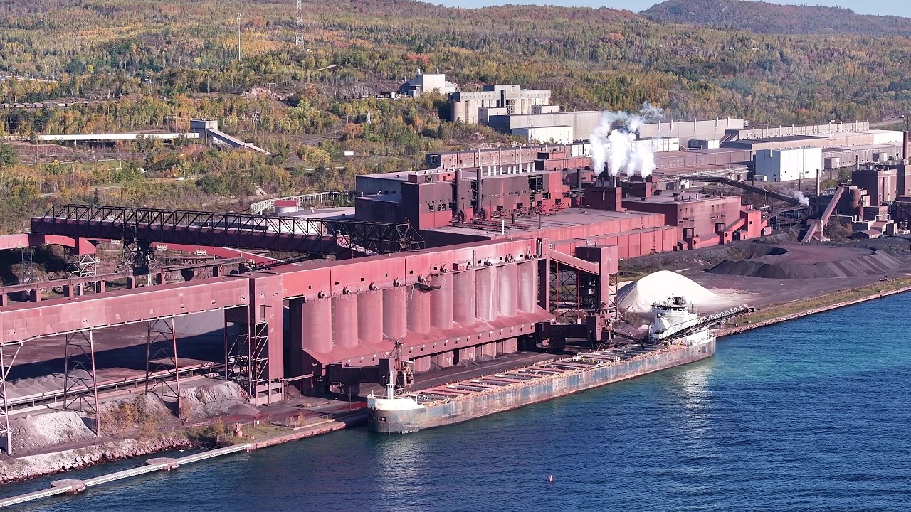 Loading Iron Ore at Silver Bay: The H. Lee White Takes a Load of ...