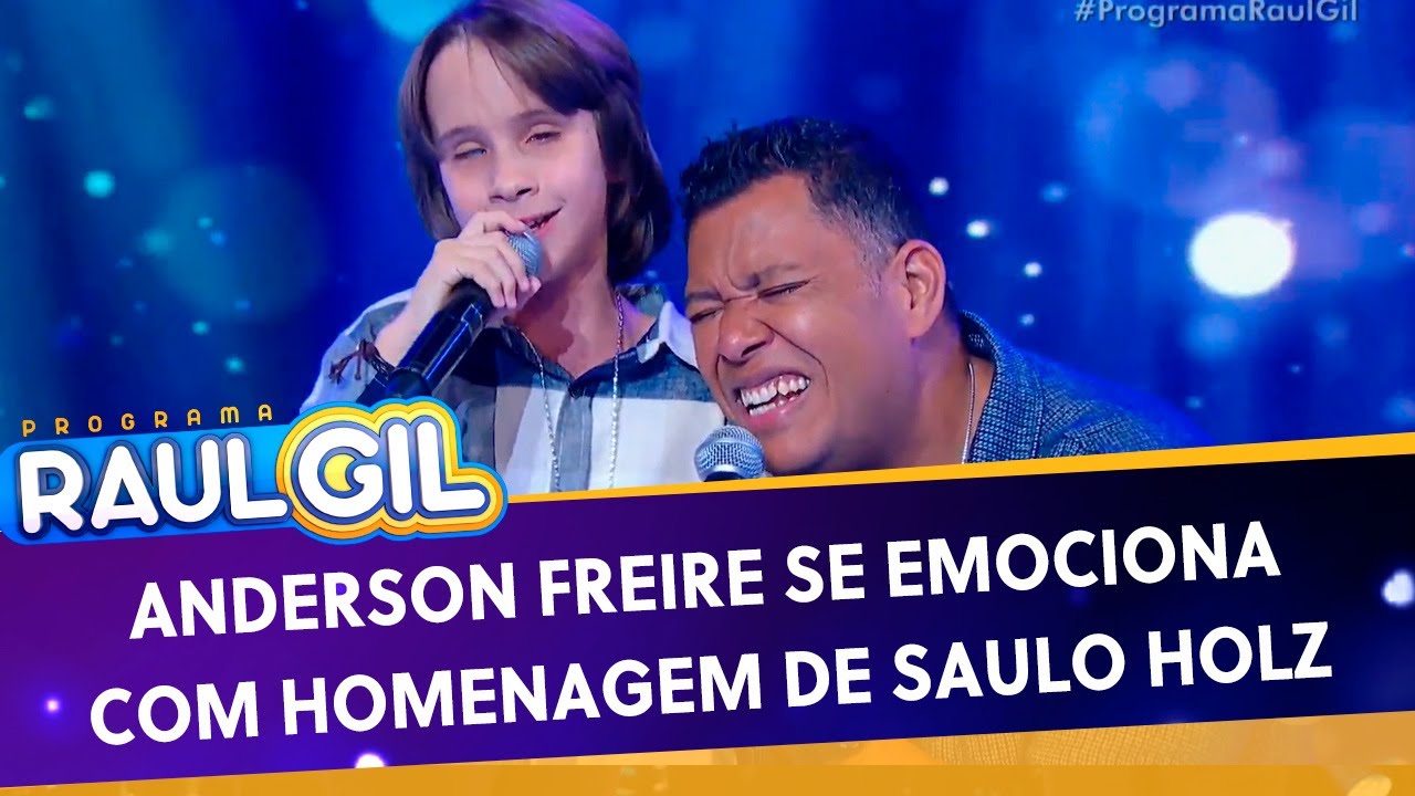Cantor gospel Anderson Freire se emociona com homenagem de Saulo Holz ...