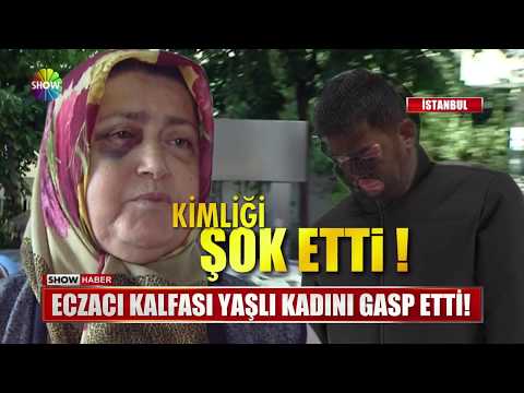 Eczacı kalfası yaşlı kadını gasp etti!
