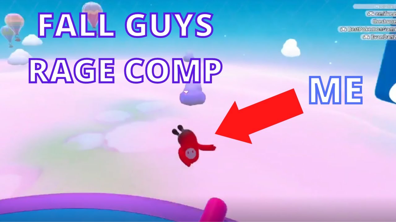 FUNNY FALL GUYS RAGE COMP (PART 2) - YouTube