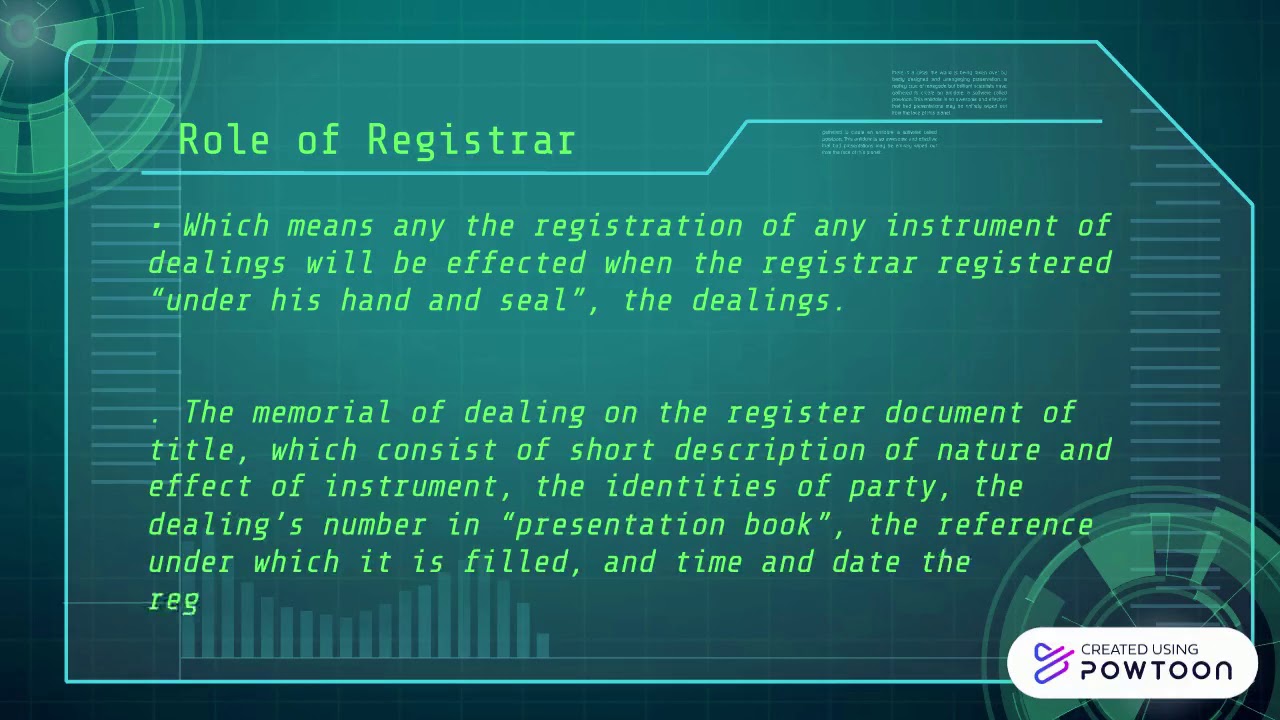 Role of Registrar 1 - YouTube