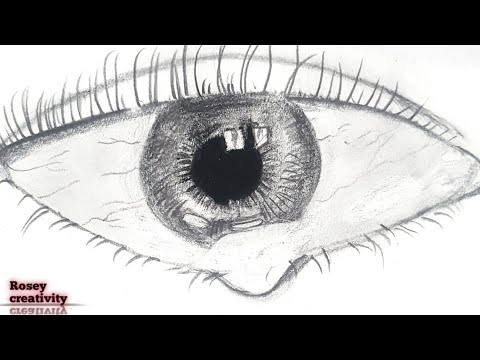 Eye drawing/Crying Eye Drawing Tutorial/How To Draw a Realistic Eye ...