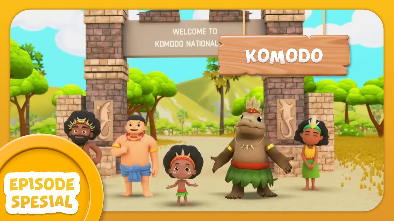 Naga Purba! 🐉🦎 WakaKibo Menjelajah Taman Nasional Komodo | Kartun Anak ...