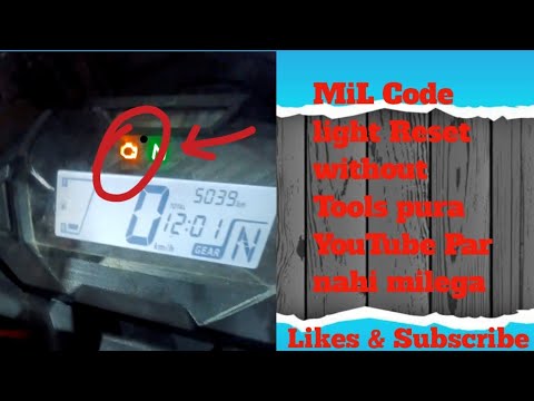 Honda sp 125 MiL Code light Reset without OBD2 Connecter 👍#honda # ...