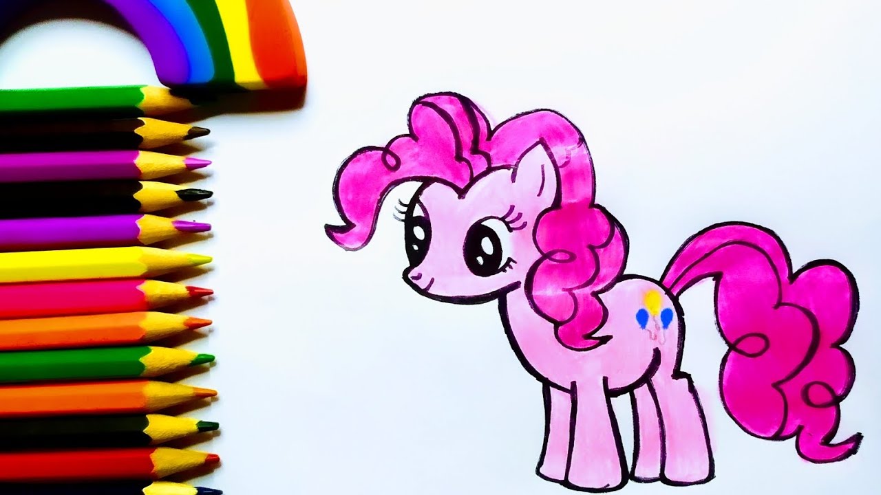 how to draw pinkie pie from my little pony - YouTube