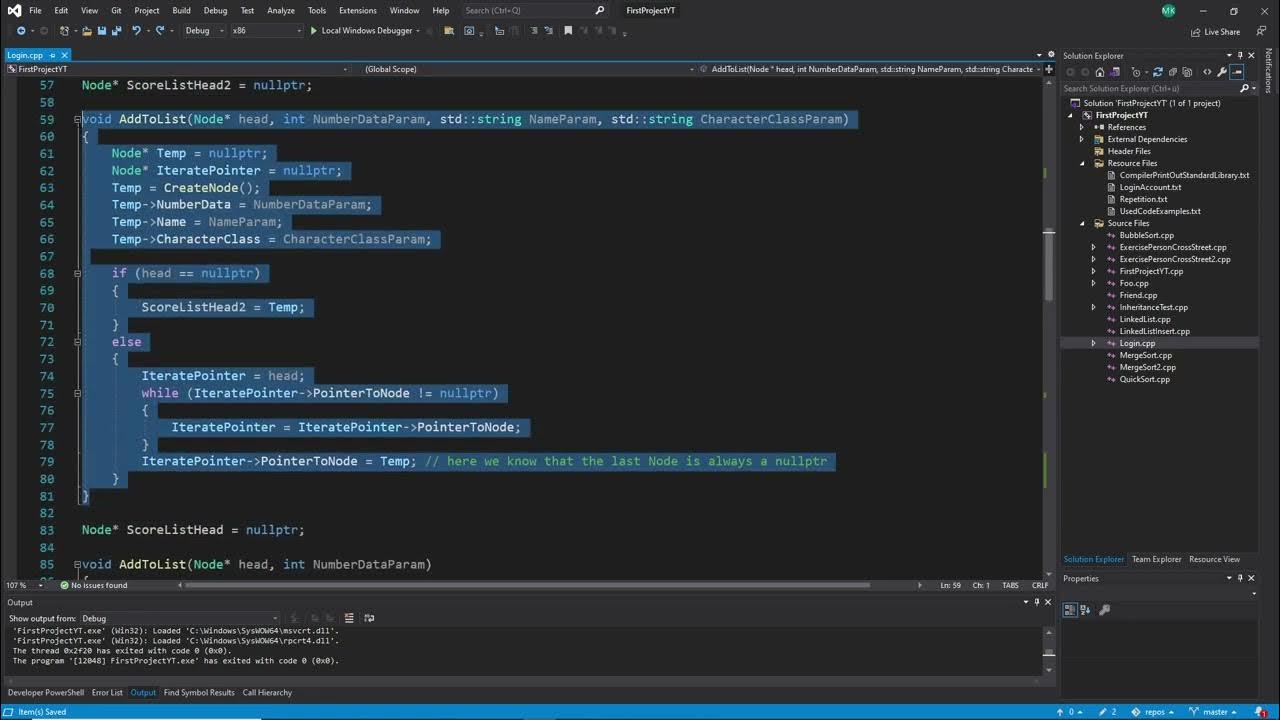 C++ Beginner Tutorial - Basics - #211 - Exercise #13 - Linked List Extended - YouTube