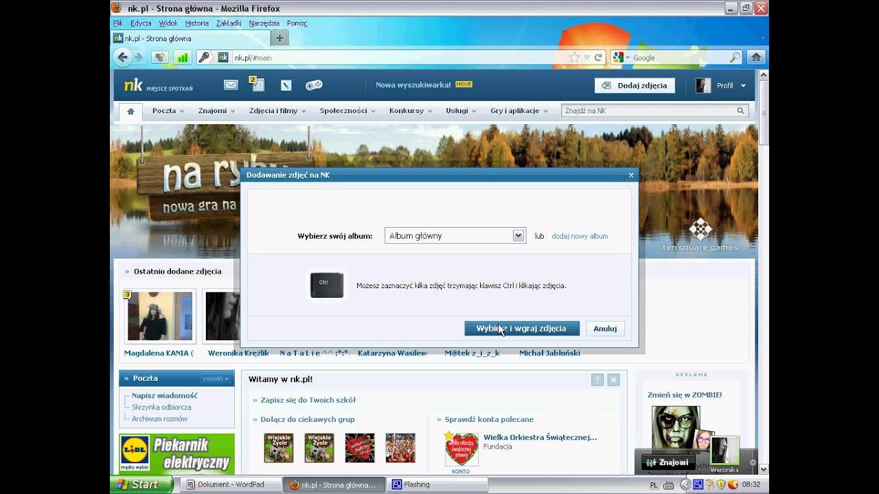 Jak wstawić zdjęcia na "Nasza Klasa.pl" - YouTube