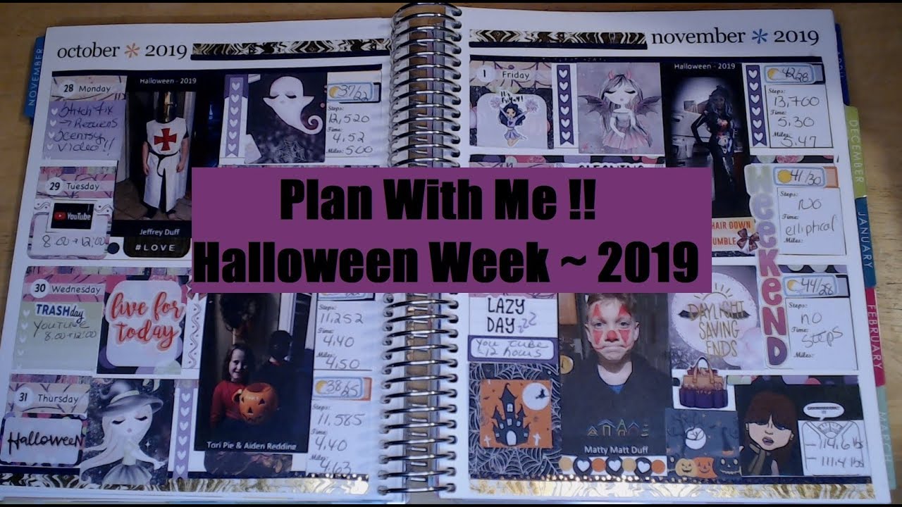 Plan with me ~ Halloween Week 2019 - YouTube