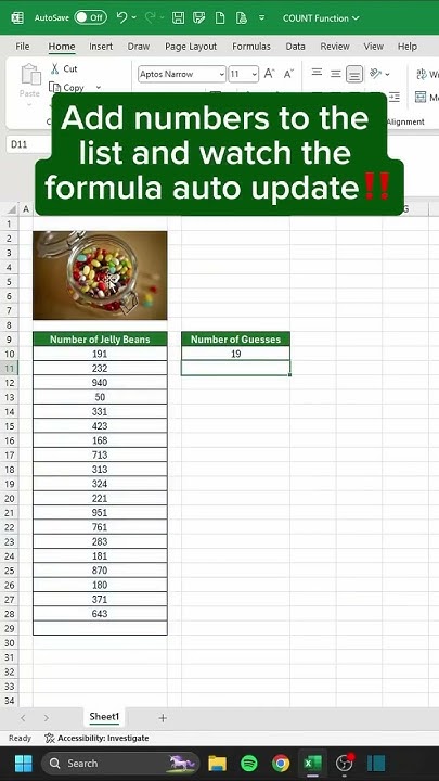 How to count numbers in a list with Excel‼️ #excel #exceltips #exceltutorial #exceltricks - YouTube