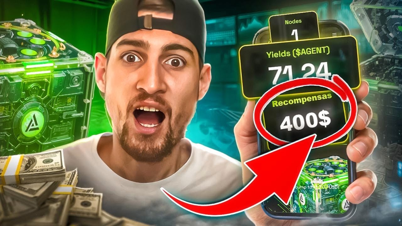ASI GENERO 120$ MENSUALES en $AGENT CON LOS NODOS DE INTELIGENCIA ARTIFICIAL DE AGENTLAYER - YouTube