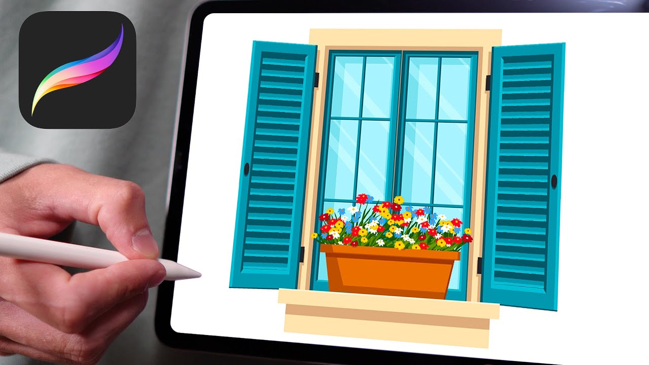 Window Box PROCREATE TUTORIAL - 244 - YouTube