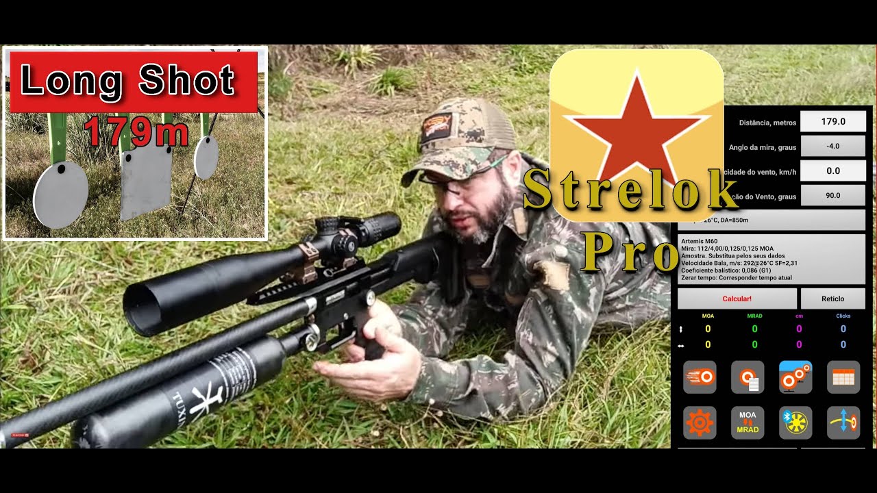 179 metros - Cálculo Balístico com Strelok Pro | Clicagem de luneta ...