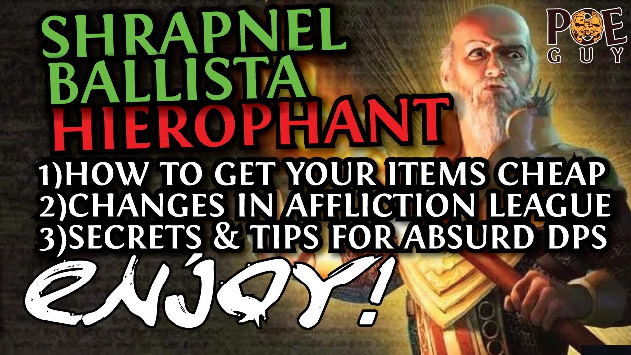 [POE 3.23] MY BEST BUILD IN PATH OF EXILE | SHRAPNEL BALLISTA ...