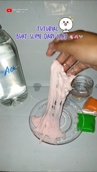 Tutorial buat slime dari clay #videoshort #slime - YouTube