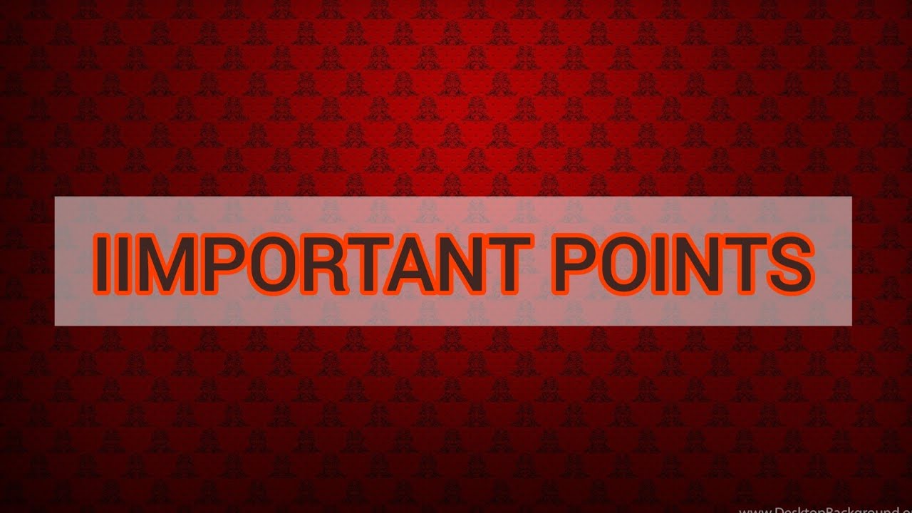 16. Some points to remember and understand!! - YouTube