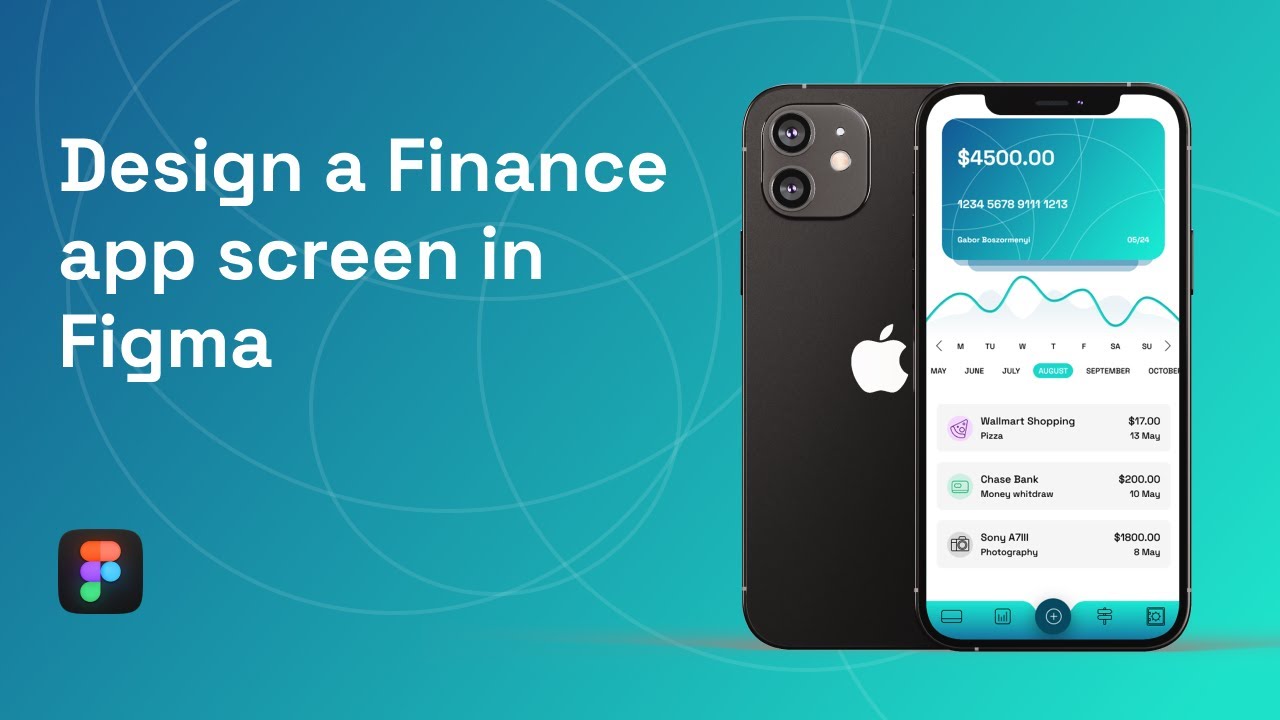 Design a Finance app screen in Figma - YouTube
