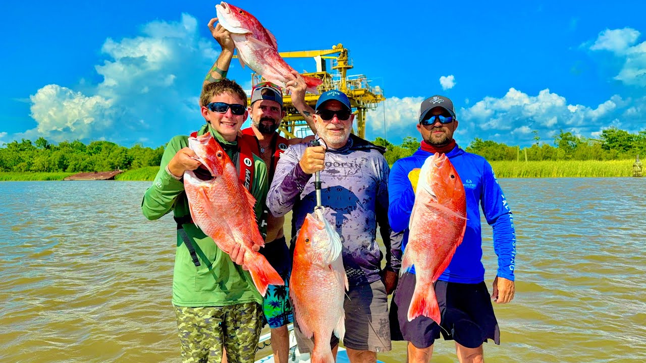 Red Snapper Fishing in Venice, Louisiana { Catch Clean Cook } - YouTube