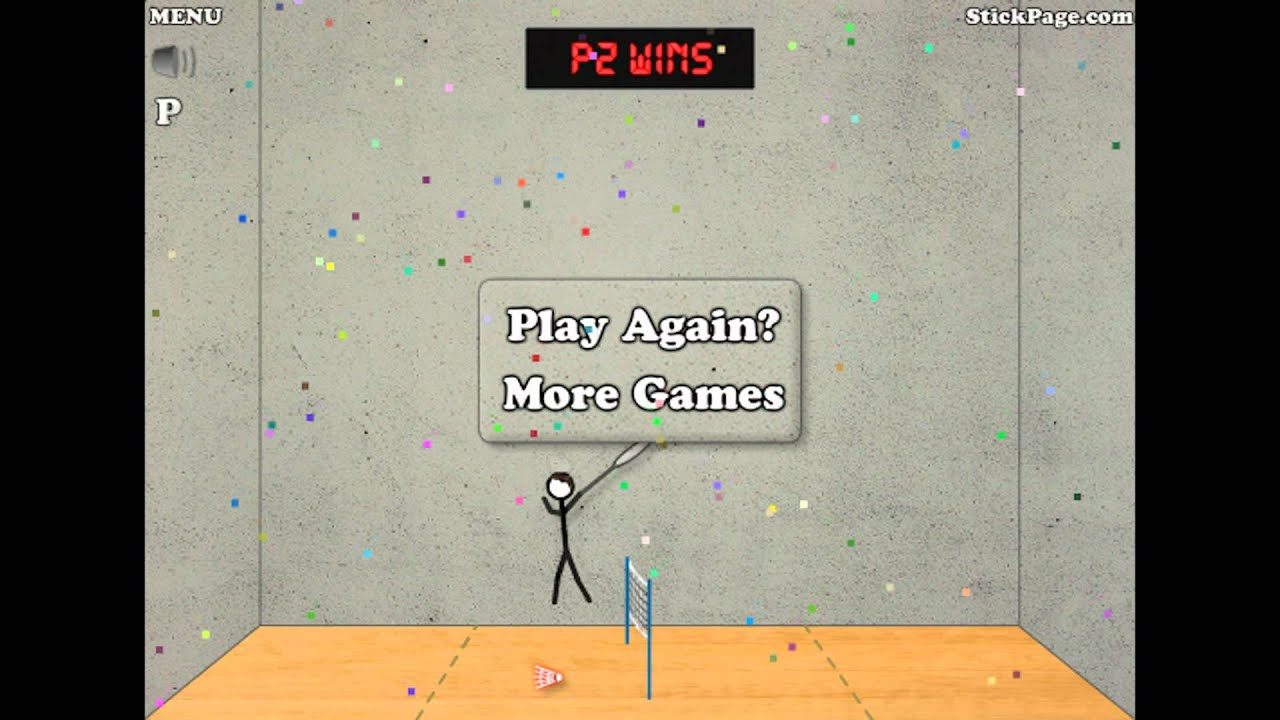 Stick figure badminton glitch - YouTube