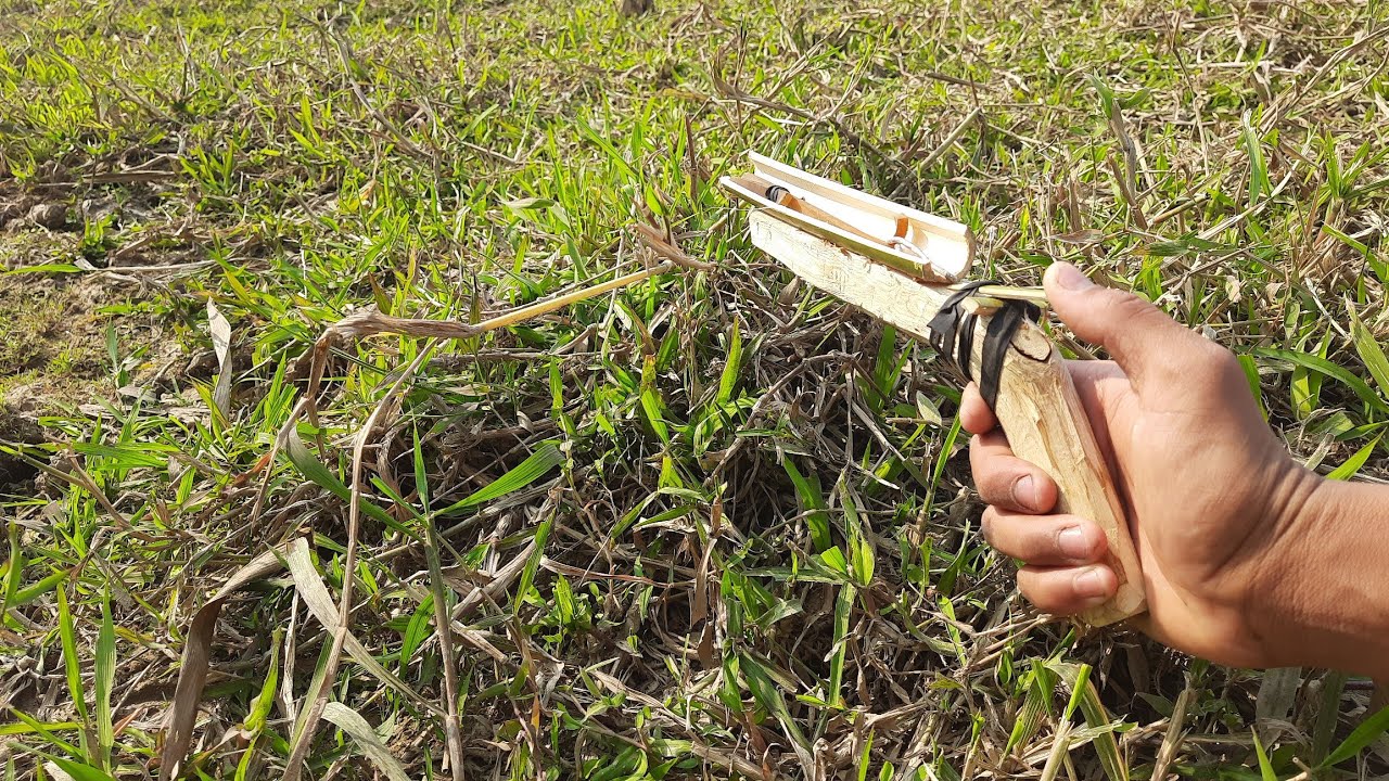 Technology simple gun making in bamboo | Experiment longsodar 💥 - YouTube