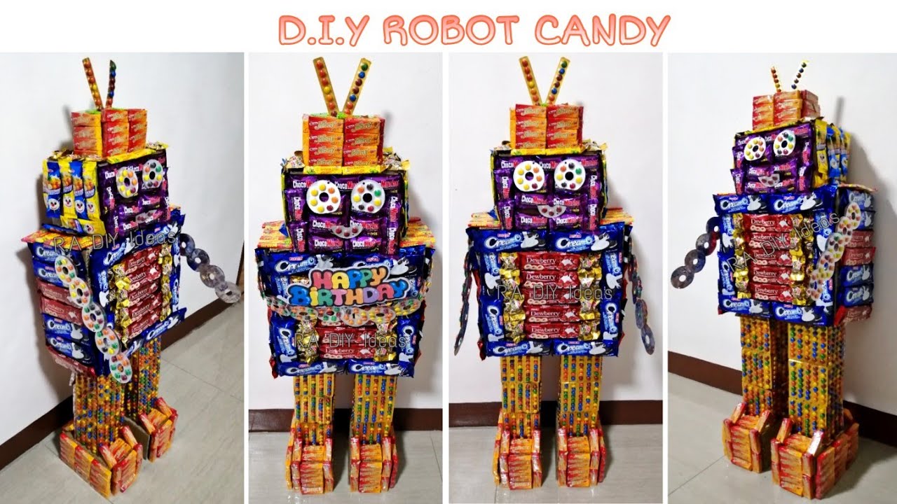 DIY CANDY ROBOT - YouTube