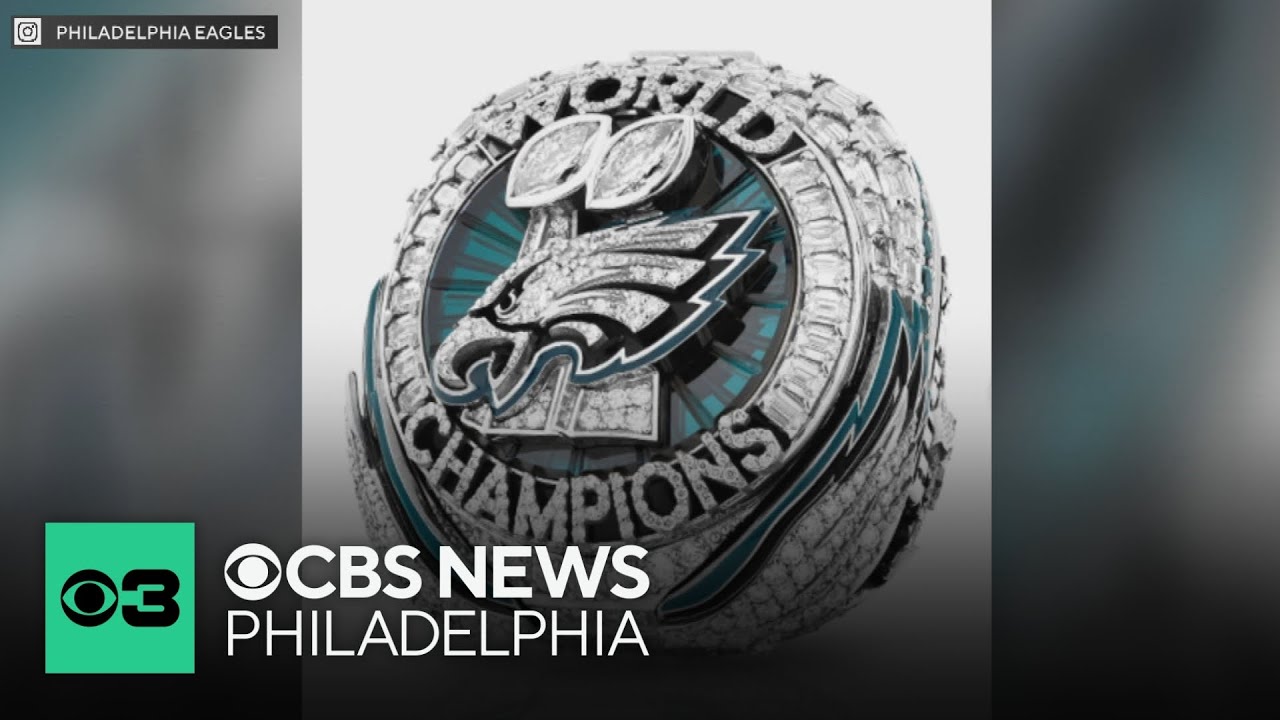 Philadelphia Eagles unveil their Super Bowl rings, wings and all - YouTube