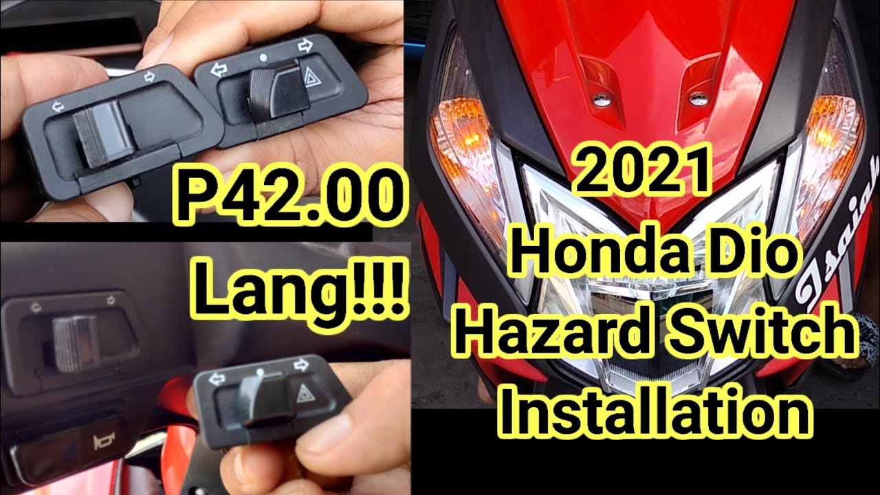 Honda Dio 2021 Hazard Switch Installation - YouTube