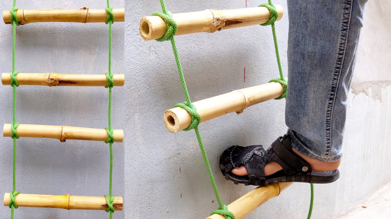 2 Ways Of Tying Constrictor Hitch Knot/ Rope Ladder DIY. #knots #shorts ...