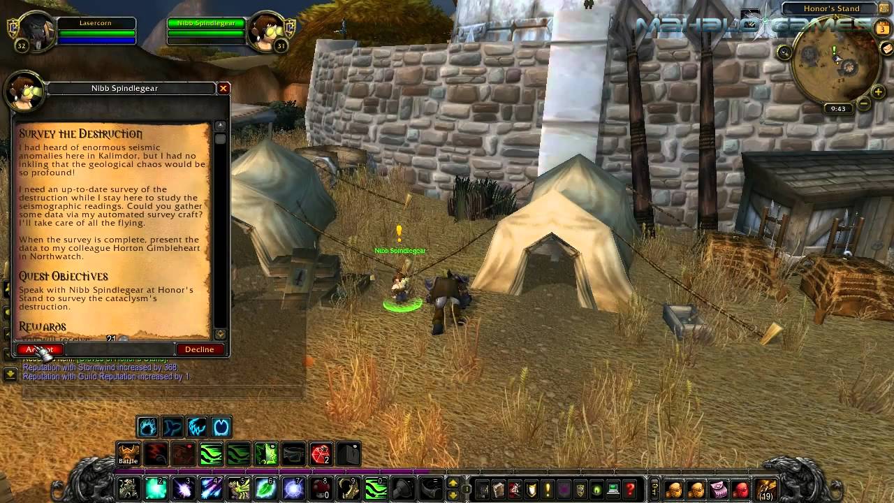 WoW Cataclysm Walkthrough Southern Barrens (Alliance) Part 1 - YouTube