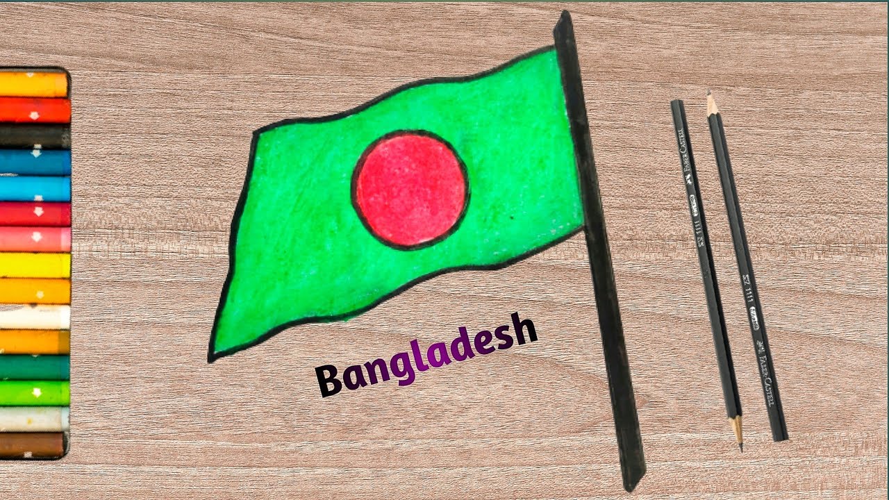 How to draw a Bangladesh national flag step by step // Flag // Drawing ...
