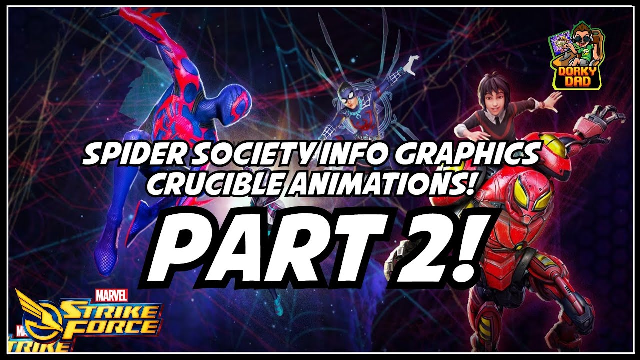 More Spider Society Infographics & More Crucible Animation Creation ...