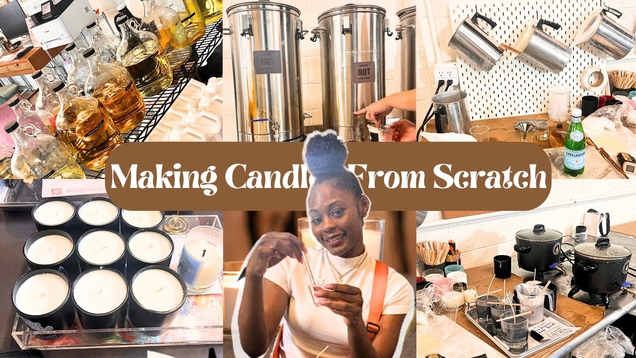I Made Candles From Scratch | DIY Candle Making Experience - YouTube