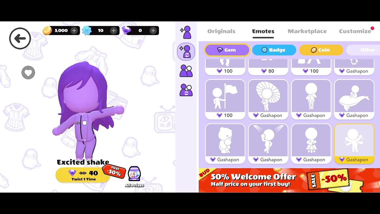 Excited Shake On BUD Games - YouTube