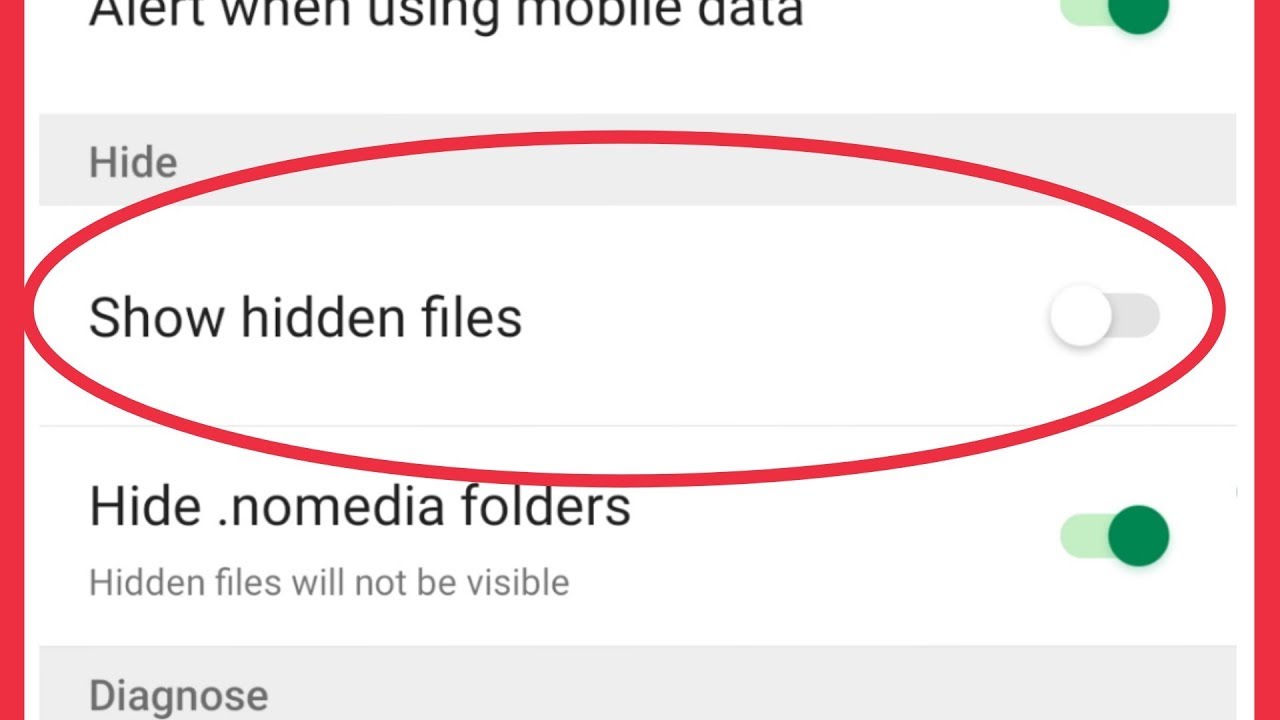 Xender | Show Hidden Files Settings in Xender Application - YouTube