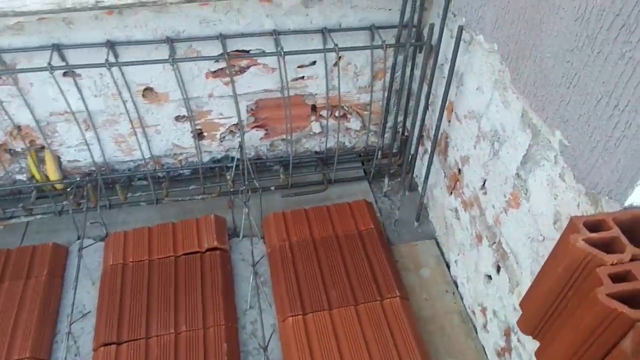 como fazer vigas invertida com laje engastada - YouTube