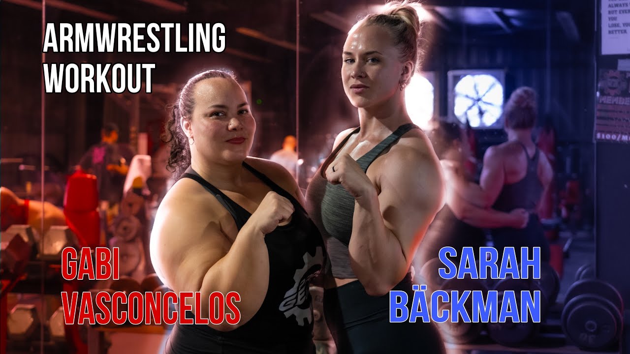 BACK & BICEPS - ARMWRESTLING STYLE - WITH GABI VASCONCELOS - YouTube