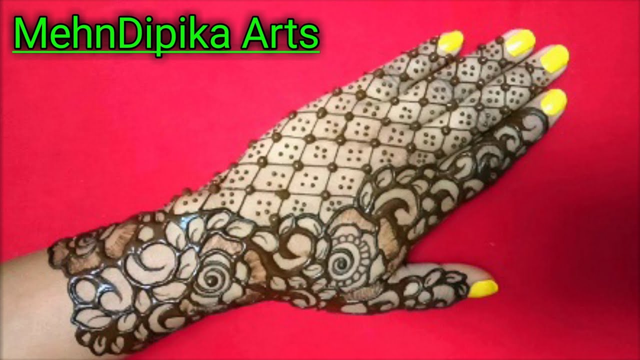 Back hand negative space bridal mehndi design || Negative space mehndi ...